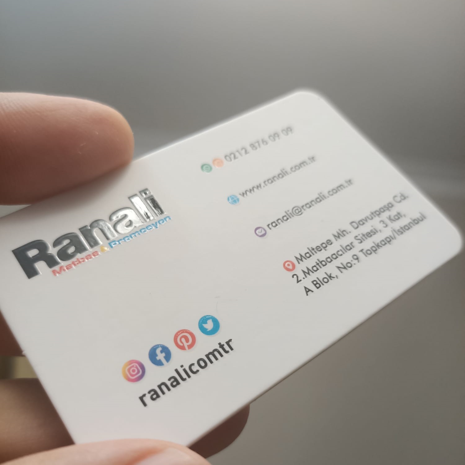 Super Thick Business Card with Embossed Gloss - Ranali